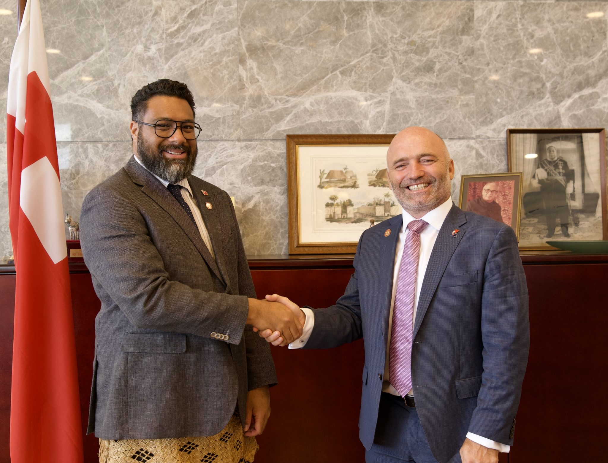 Prime Minister Lord Fakafanua received a courtesy call this morning ...